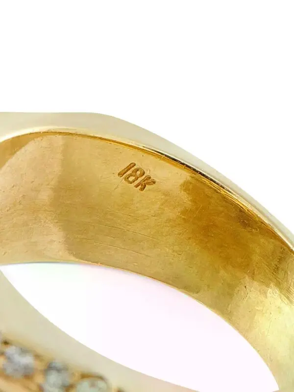 LB EXCLUSIVE 18k Yellow Diamond Embellished Ring