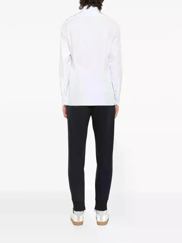 LANVIN Patch-detail Medal-embroidered Shirt