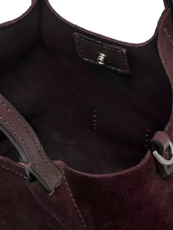 GIANNI CHIARINI Dua Suede Logo-patch Tote Bag