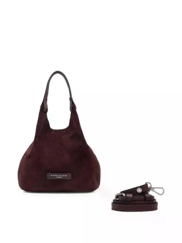 GIANNI CHIARINI Dua Suede Logo-patch Tote Bag