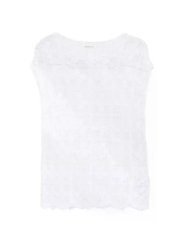 Liviana Conti Crochet-knit Sleeveless Top
