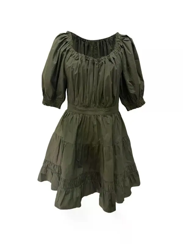 Ulla Johnson Puffed-sleeve Tiered Dress