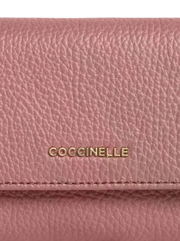 COCCINELLE Medium Metallic Logo-lettering Wallet