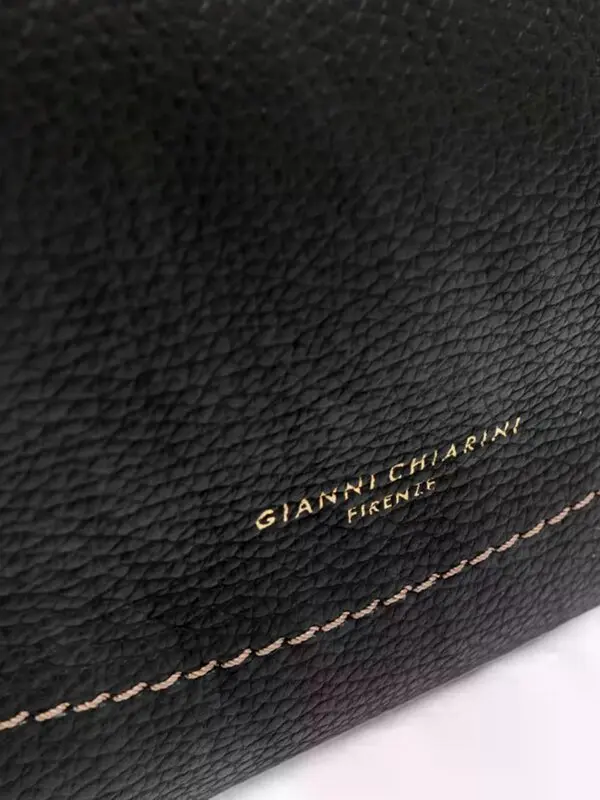 GIANNI CHIARINI Gabry Grained Contrast-stitch Shoulder Bag