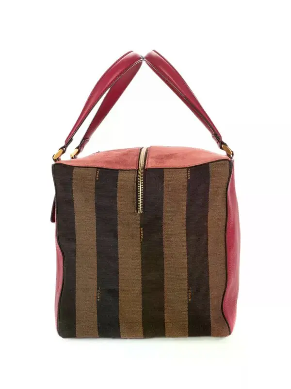 Fendi Pequin-stripe Shopper Tote Bag