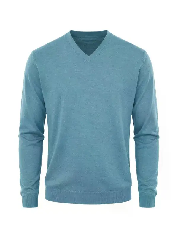 Malo V-neck Sweater - Blue