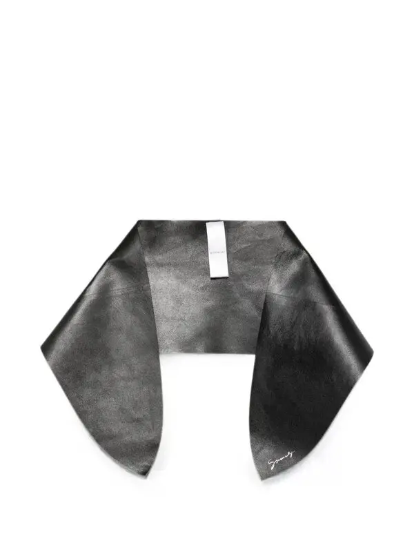 Givenchy Logo-print Leather Scarf - Black