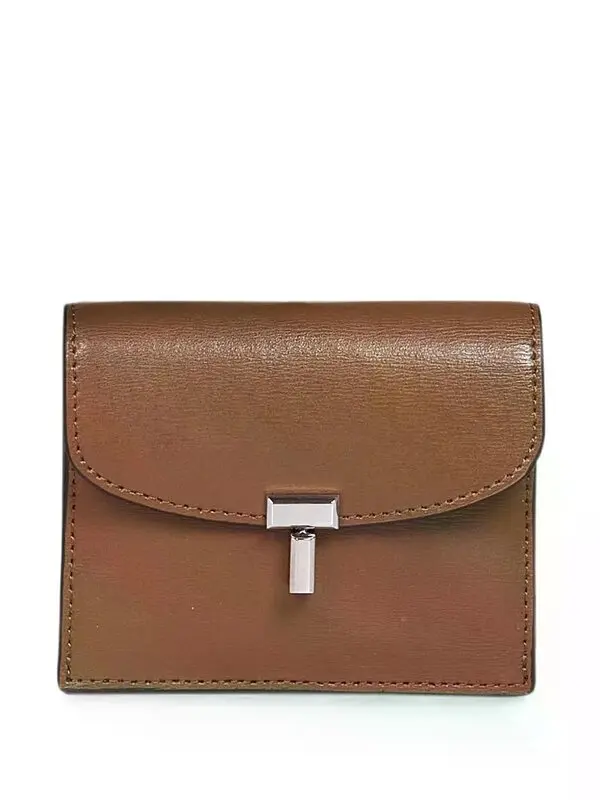 TOTEME T-lock Leather Wallet - Brown