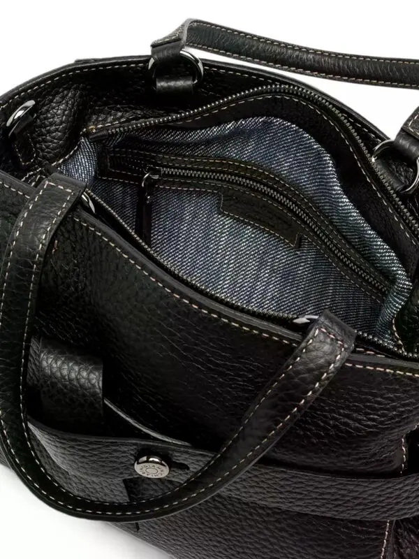 GIANNI CHIARINI Miranda Knotted Pebble-effect Tote Bag