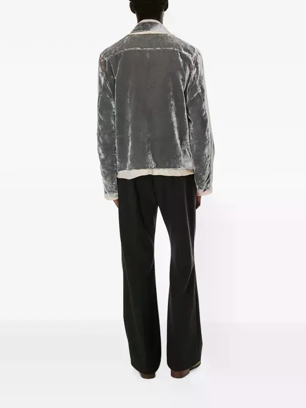 MASU Pressed-crease Flared Trousers