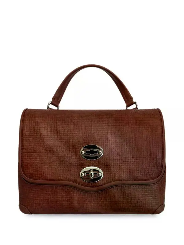 ZANELLATO Small Postina Textured-leather Tote Bag - Brown