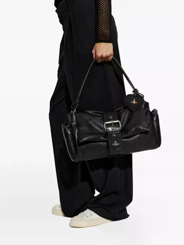 VIVIENNE WESTWOOD Hazel Treasure Leather Shoulder Bag