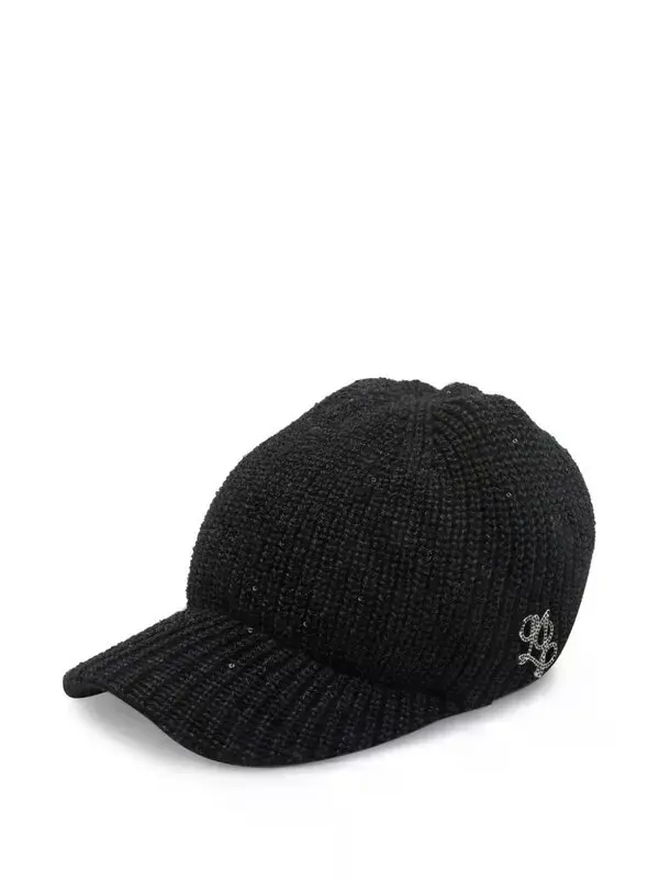 Liu Jo Sequin-embellished Knitted Baseball Cap