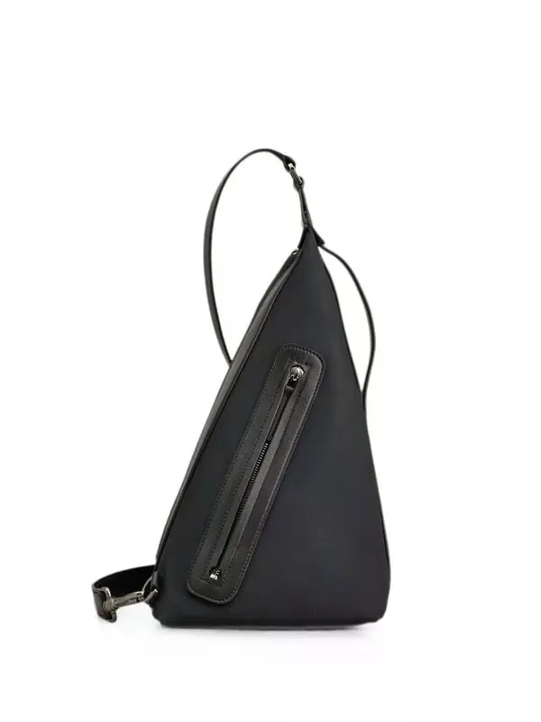 TOD'S Leather-trim Triangular Backpack
