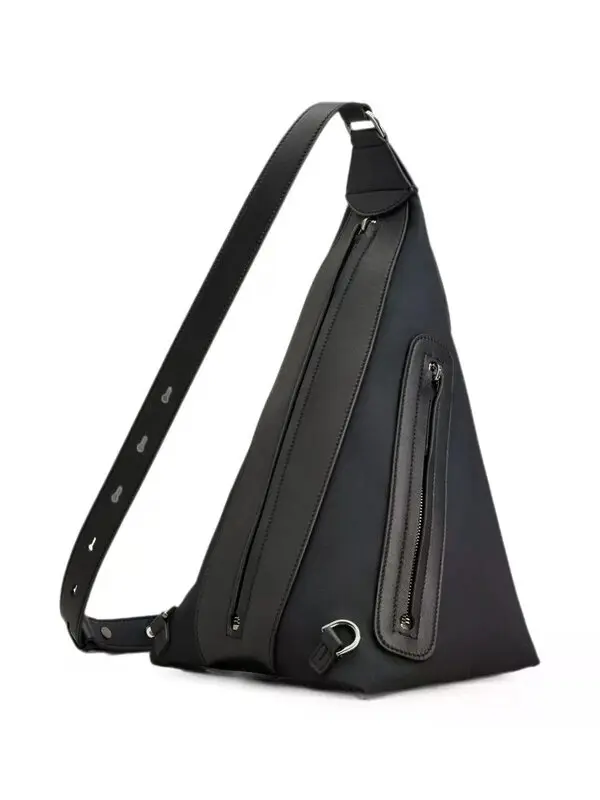 TOD'S Leather-trim Triangular Backpack