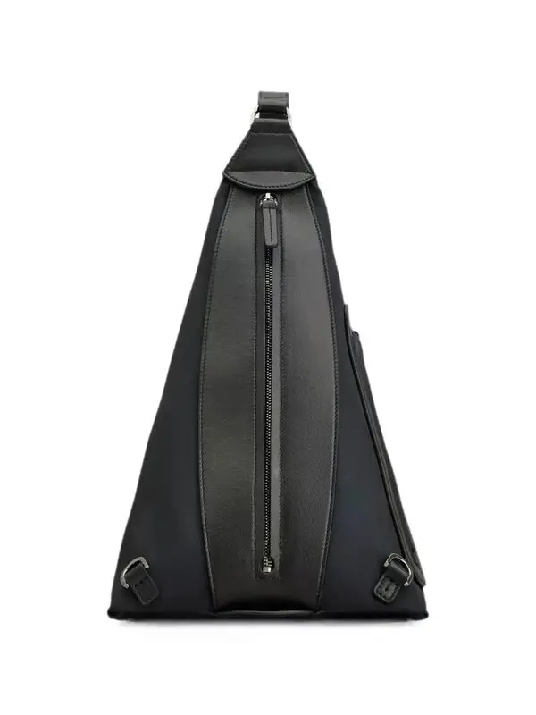 TOD'S Leather-trim Triangular Backpack