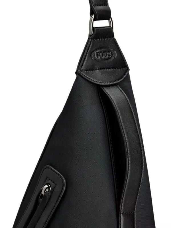 TOD'S Leather-trim Triangular Backpack