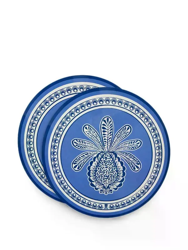 La DoubleJ Printed Cork Placemats - Blue