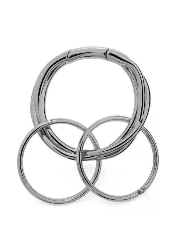 JIL SANDER Engraved-logo Twisted-effect Keyring