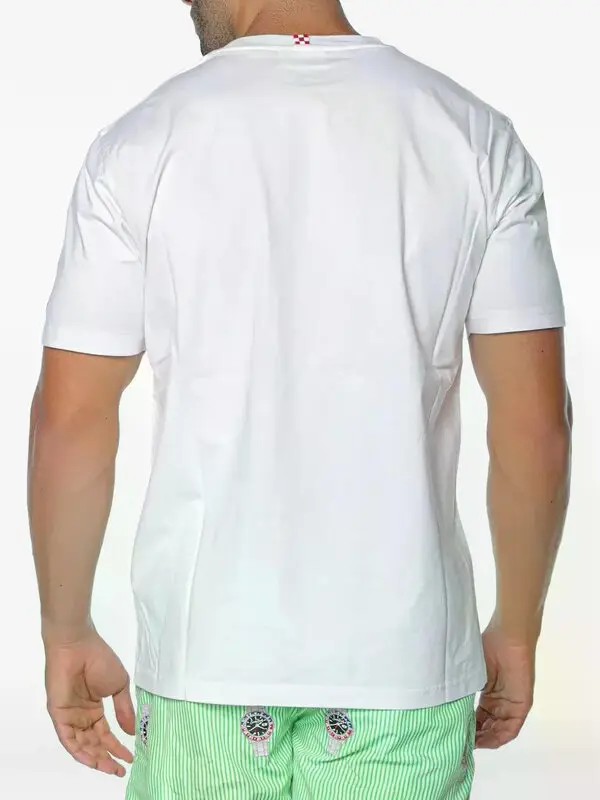 MC2 SAINT BARTH Austin Embroidered Chest-pocket T-shirt