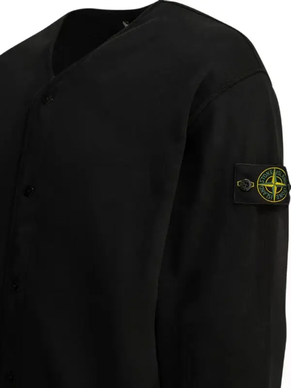 Stone Island Logo-patch Cotton Cardigan