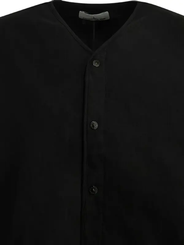 Stone Island Logo-patch Cotton Cardigan