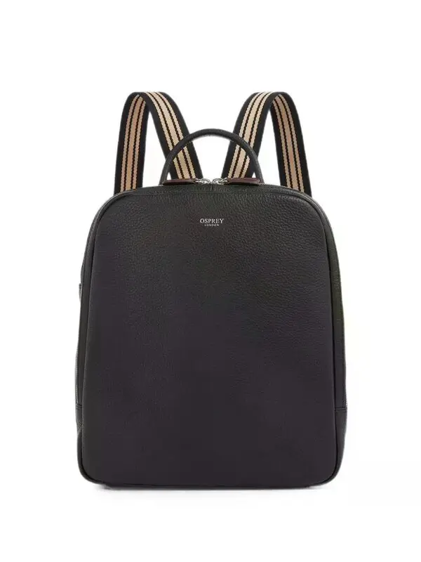 OSPREY Grained-leather Striped-strap Backpack Bag