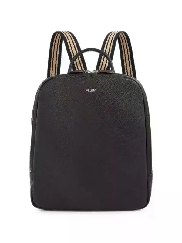 OSPREY Grained-leather Striped-strap Backpack Bag
