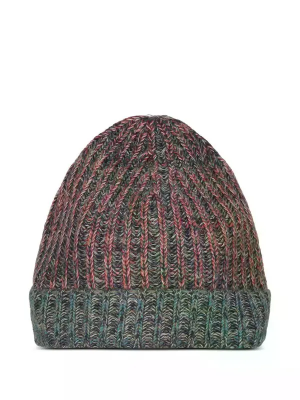 Malo Ribbed-knit Cashmere Beanie Hat - Grey