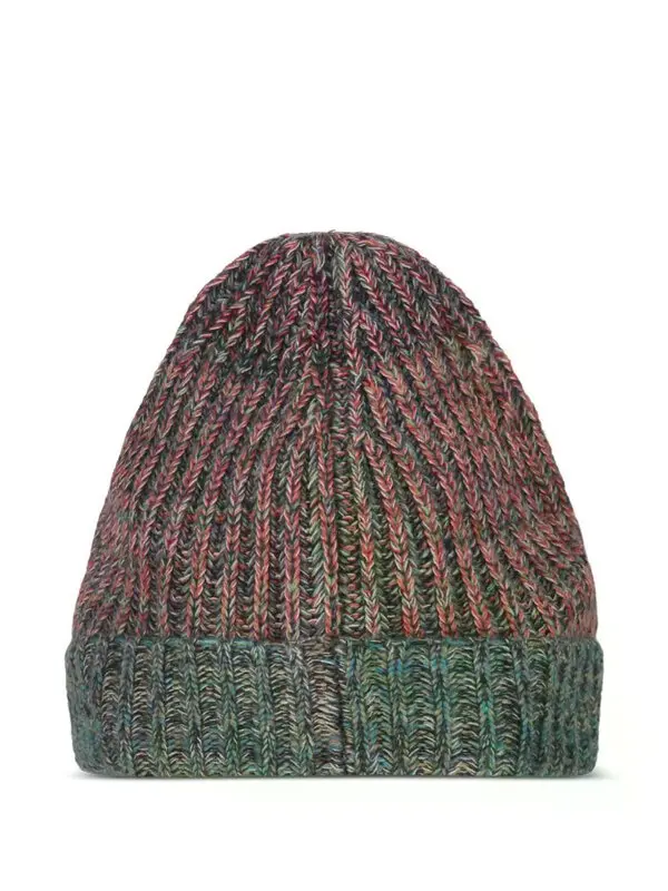Malo Ribbed-knit Cashmere Beanie Hat - Grey