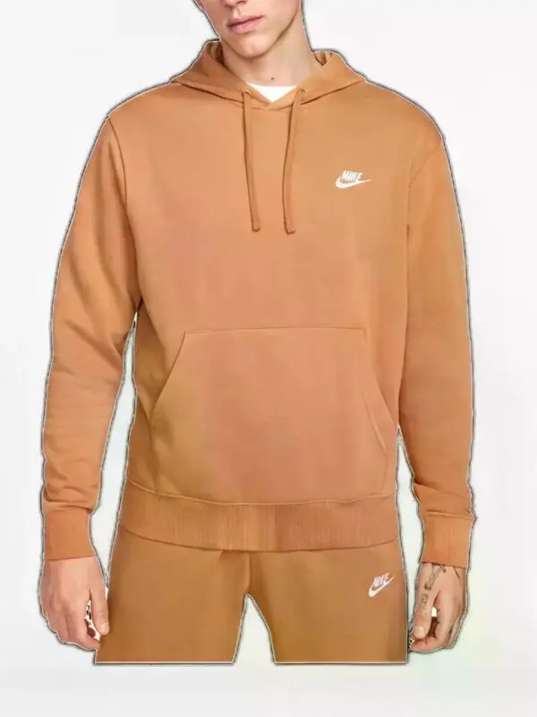 Nike Sportswear Club Fleece Embroidered Hoodie - Neutrals