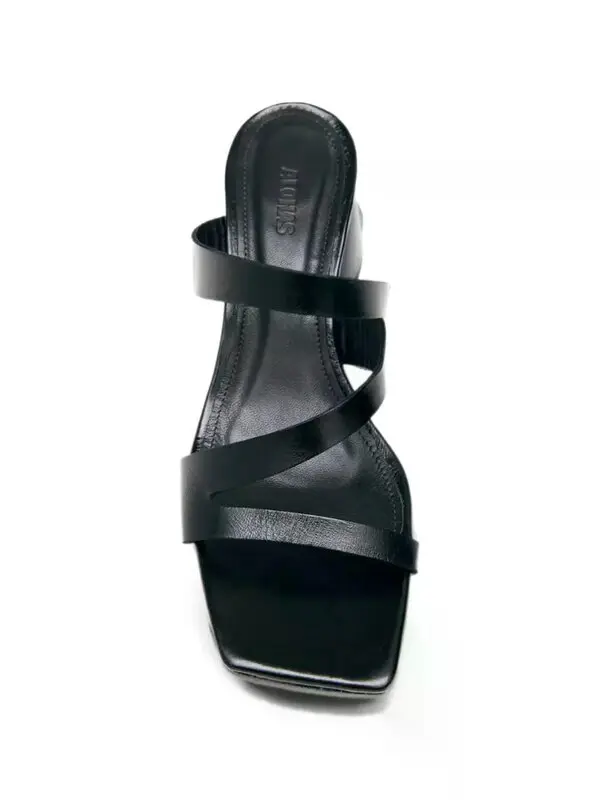 ALOHAS Orielle Squared-toe Block-heel Sandals