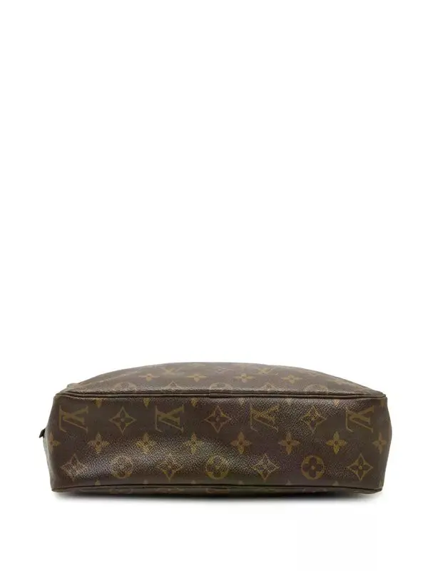 LOUIS VUITTON 1982 Monogram Trousse Toilette 28 Clutch Bag - Brown