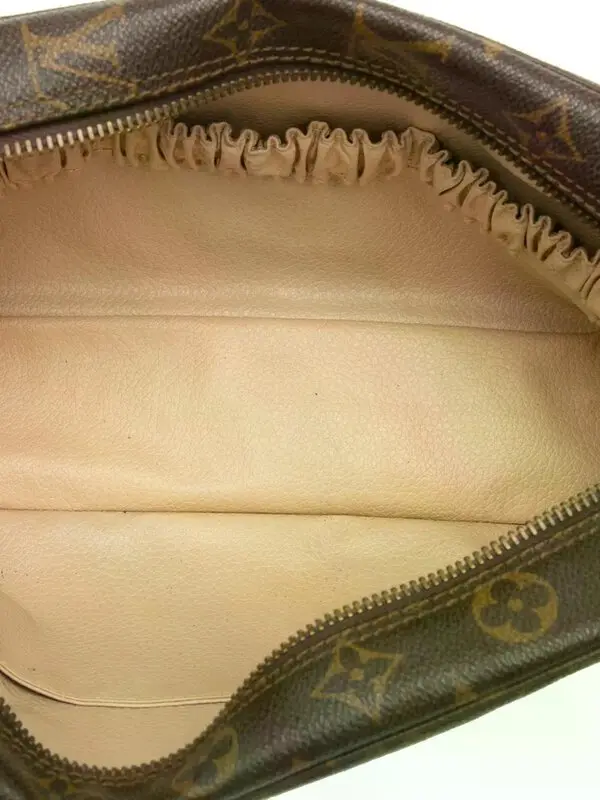 LOUIS VUITTON 1982 Monogram Trousse Toilette 28 Clutch Bag - Brown