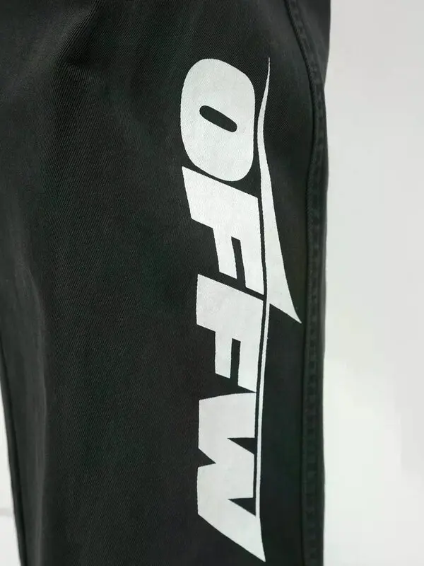 Off-White Logo Straight-leg Trousers