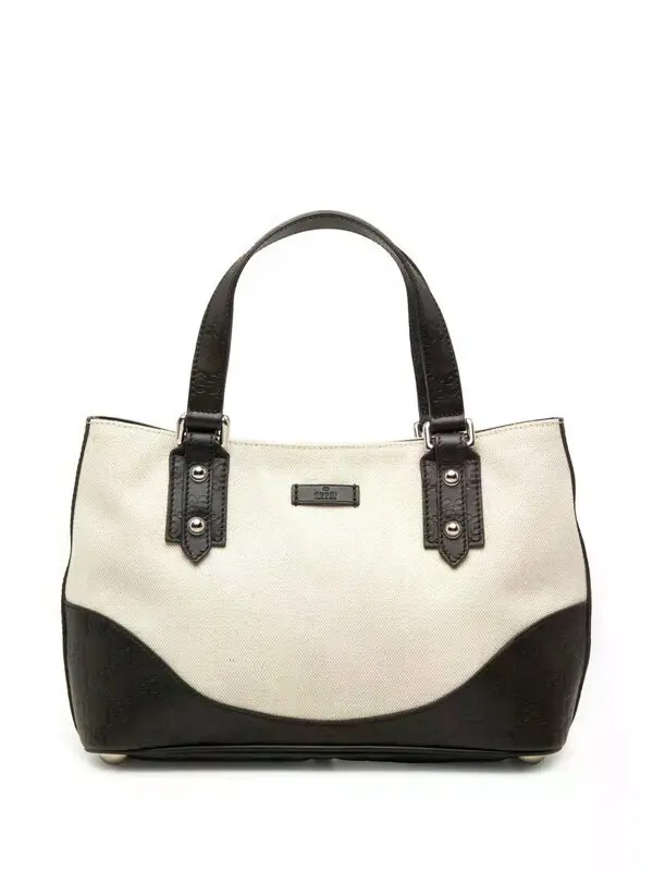 Gucci 2000-2015 Guccissima Trimmed Canvas Handbag