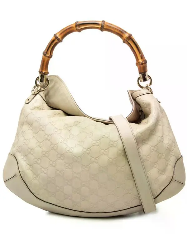 Gucci 2000-2015 Guccissima Bamboo Peggy Satchel