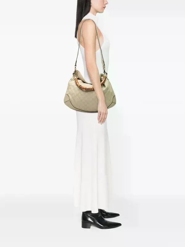 Gucci 2000-2015 Guccissima Bamboo Peggy Satchel