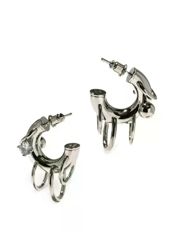 PANCONESI Serpent Crystal-embellished Hoop Earrings