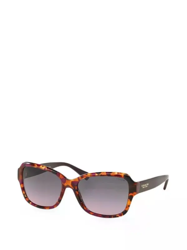 COACH Tortoiseshell-effect Square-frame Sunglasses