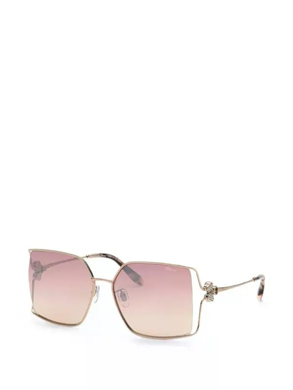 Chopard Crystal-embellished Square-frame Sunglasses