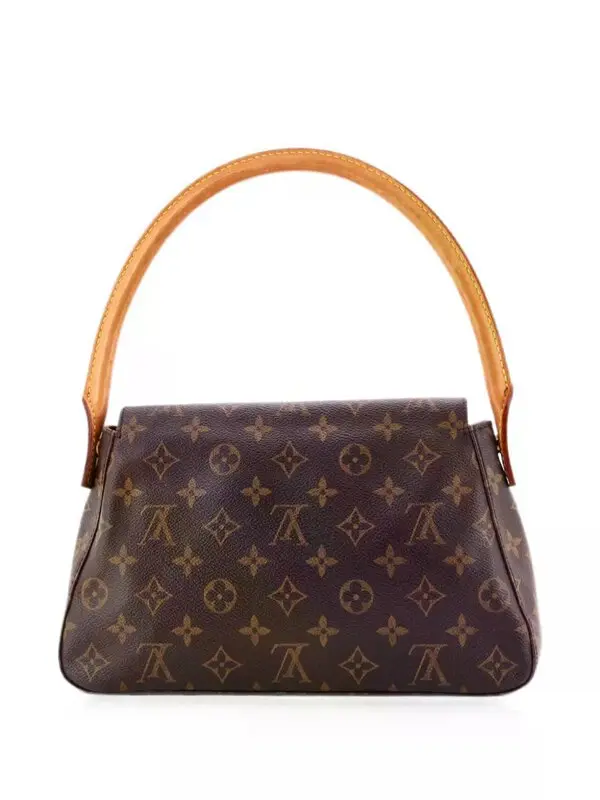 LOUIS VUITTON Looping Handbag Monogram Canvas Mini Satchel