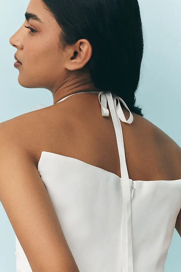 TWIGS & HONEY 3d Dahlia Silk Wrap Necklace