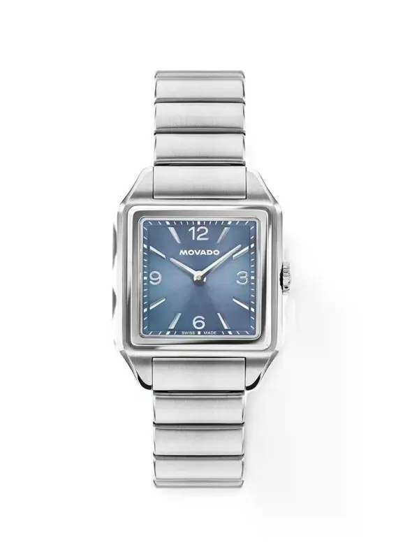 Movado Heritage 1917 Square-face 34mm Watch - Blue