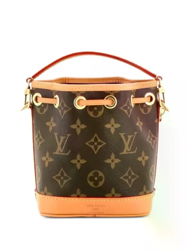 LOUIS VUITTON Monogram Canvas Nano Bucket Bag - Brown