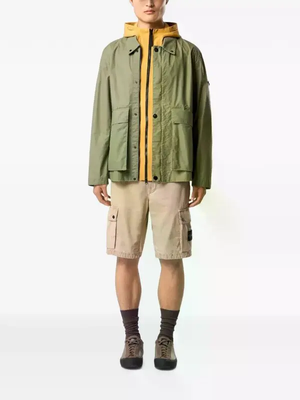Stone Island Logo-patch Cargo Shorts