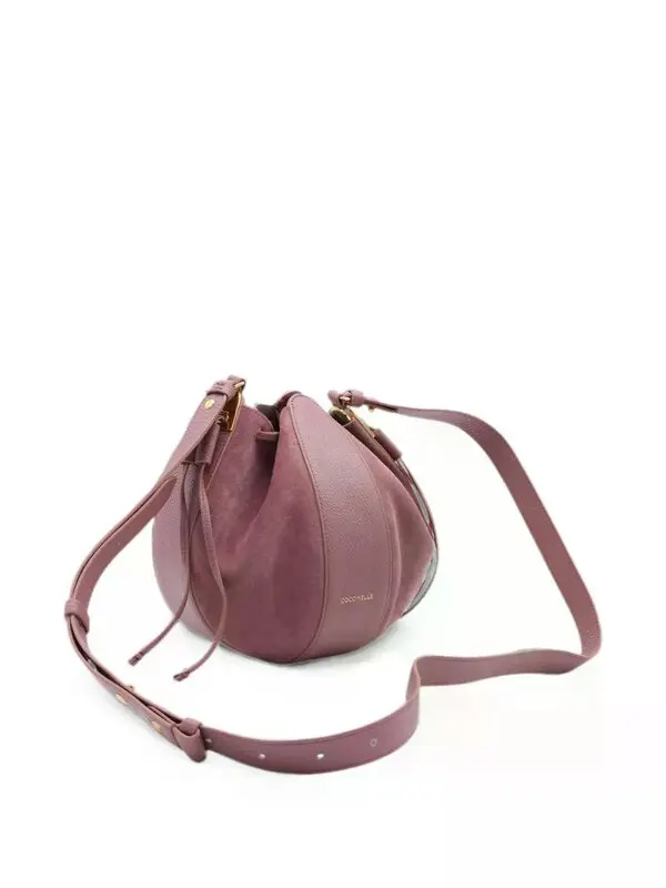 COCCINELLE Suede-panelled Leather Shoulder Bag