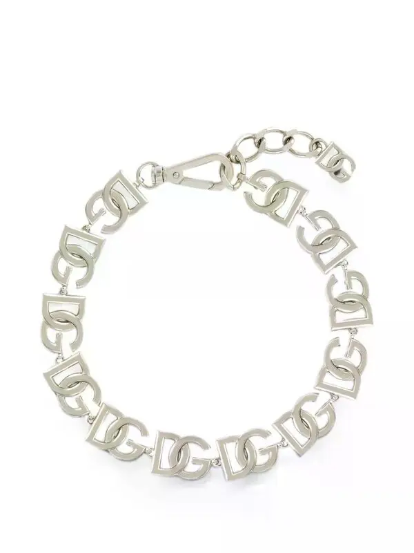 Dolce & Gabbana Dg-logo Necklace - Silver
