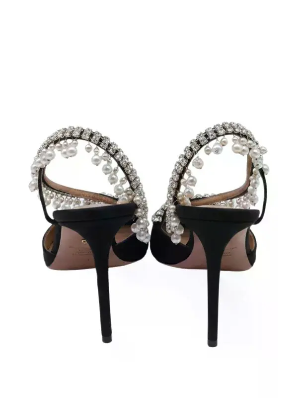 AQUAZZURA Embellished Slingback Pumps