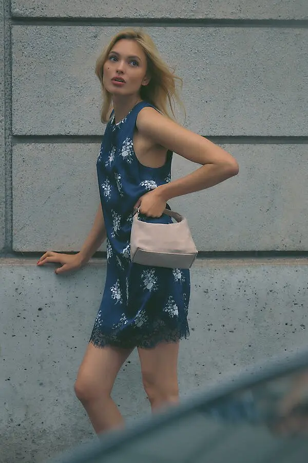 Maeve Emmy Sleeveless Mini Dress - Navy